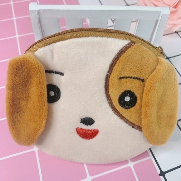 MIAO JIN | Other | Cartoon Face Coin Purses Zipper Purse Cute Trinket ...
